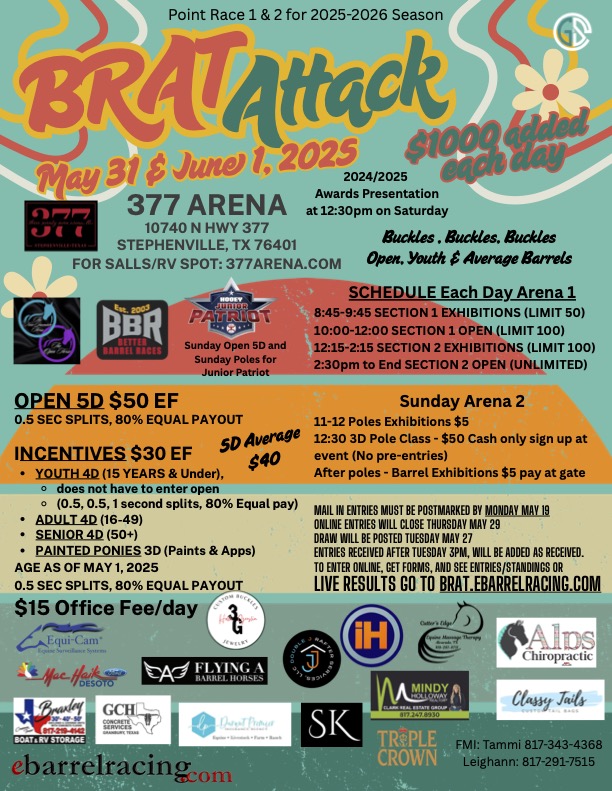 Schedule and Results – brat.ebarrelracing.com